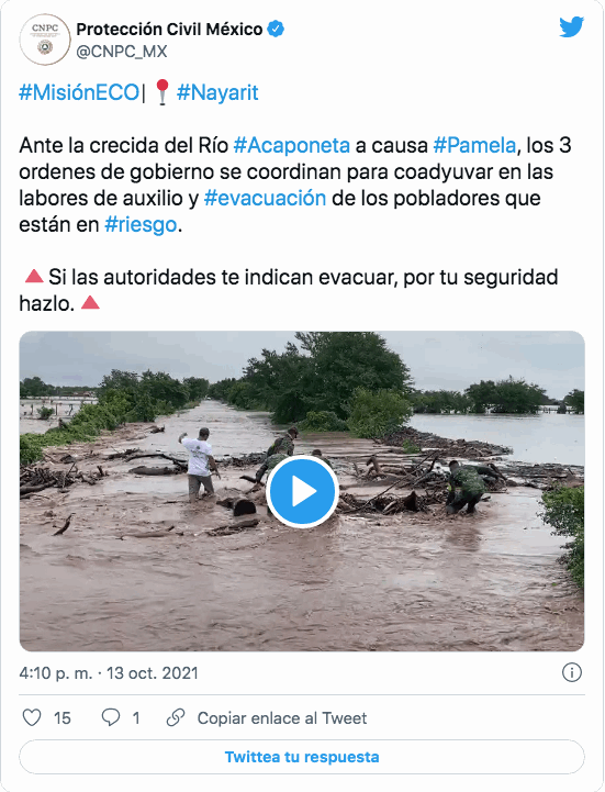 Emiten alerta de inundación en Tuxpan por crecida del Rí... - El Mexicano