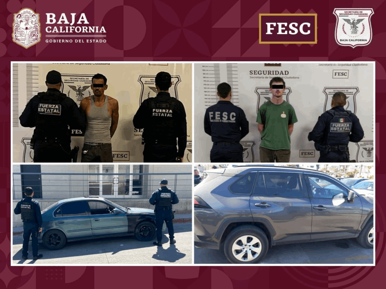 Recupera FESC vehículos con reporte de robo - El Mexicano