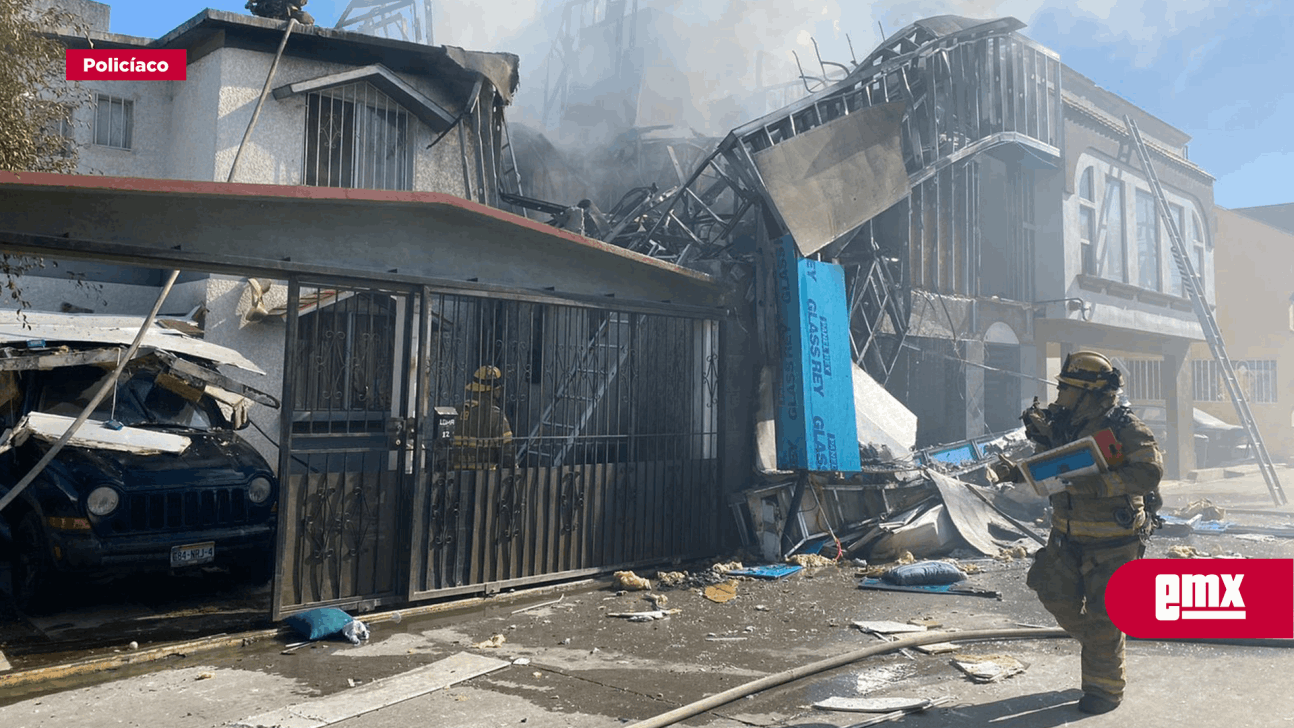 Una persona resultó lesionada tras explosión y derrumbe... - El Mexicano