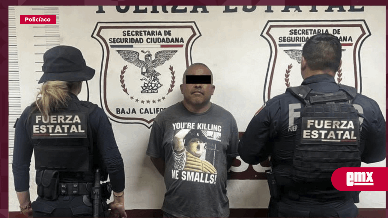 Arresta escuadrón violeta a hombre por violencia familia... - El Mexicano