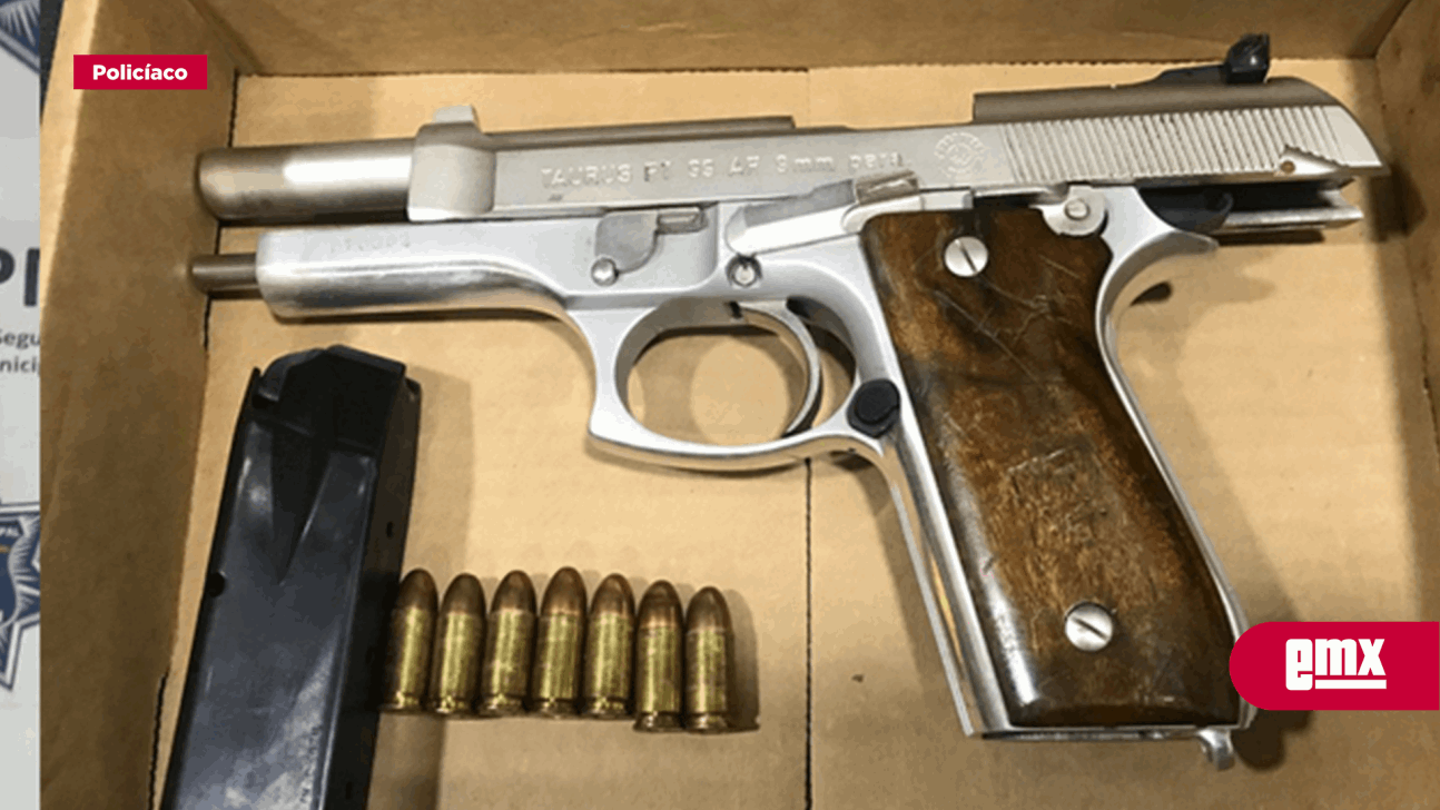 Decomisan municipales un arma calibre 9 mm en Ensenada - El Mexicano