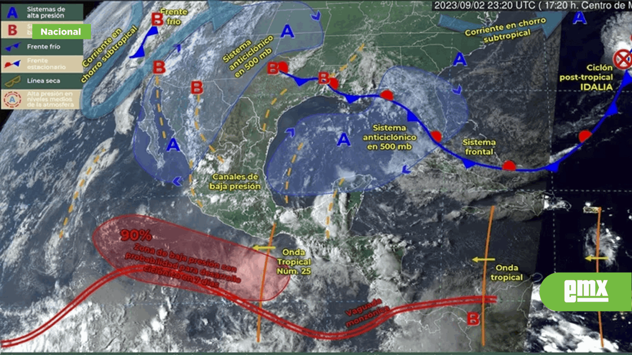 Dos ciclones se forman en el Pacífico y el Atlántico en... - El Mexicano