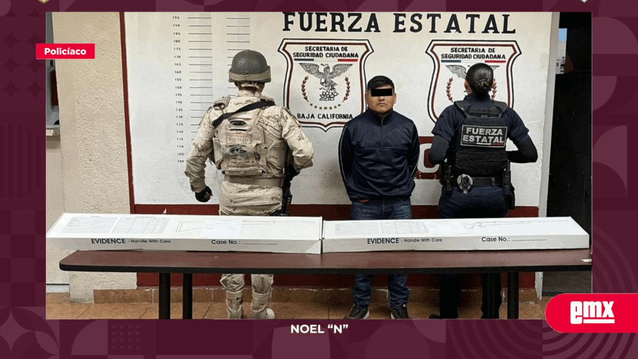 Detienen a hombre con armas de fuego en Mexicali - El Mexicano