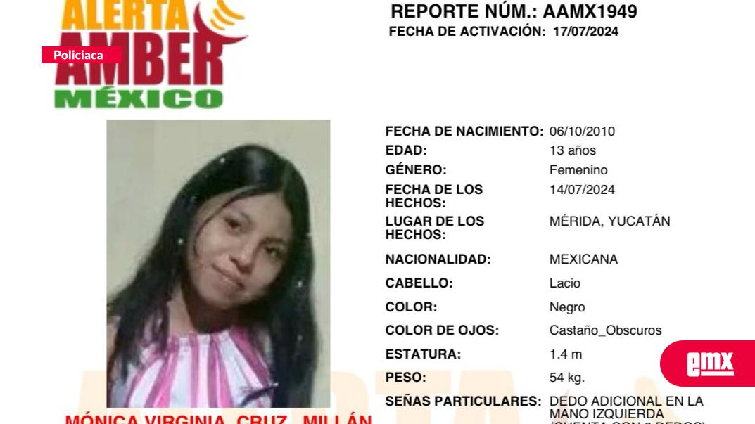 ACTIVAN ALERTA AMBER BC PARA LA MENOR MÓNICA VIRGINIA CR... - El Mexicano