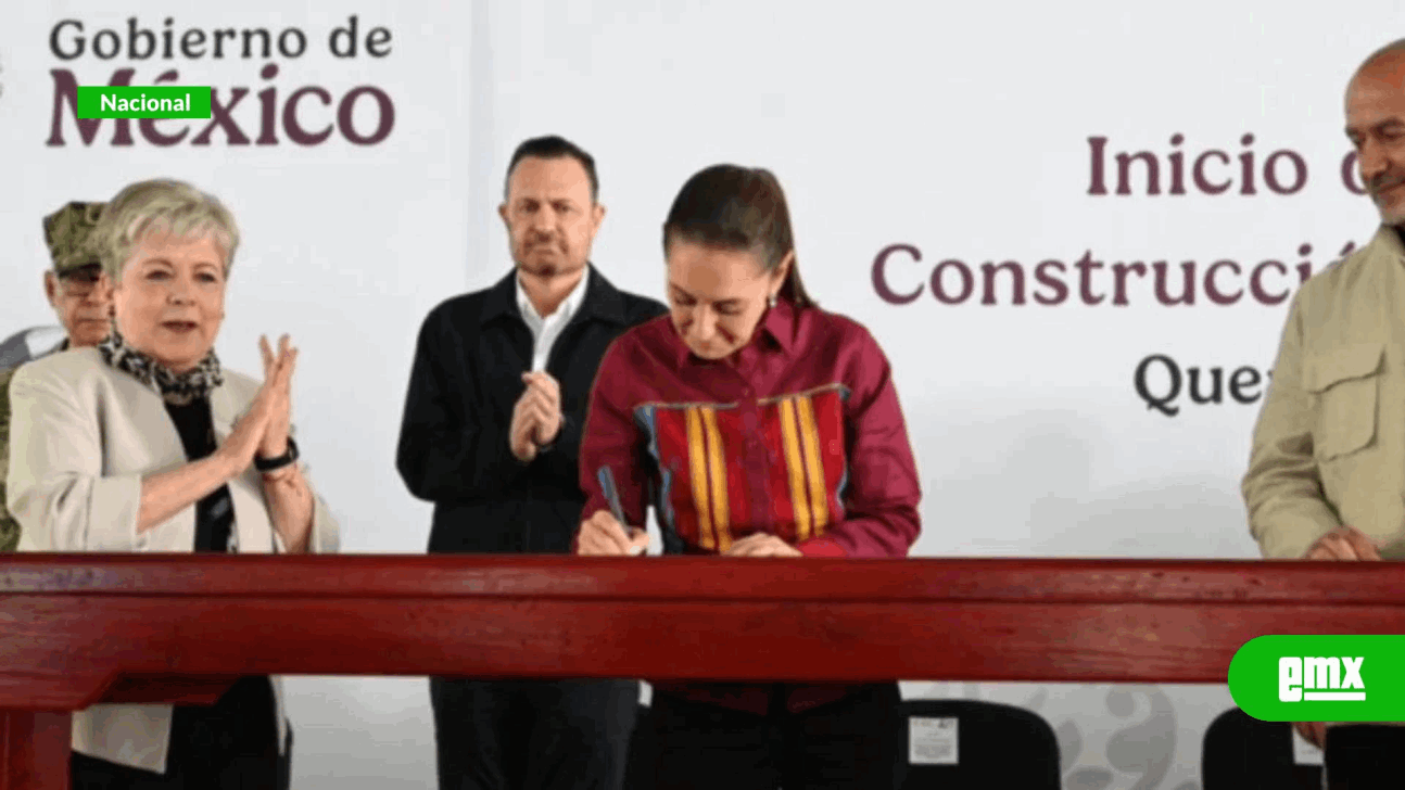 Claudia Sheinbaum firma la construcción del tren de pasa... - El Mexicano