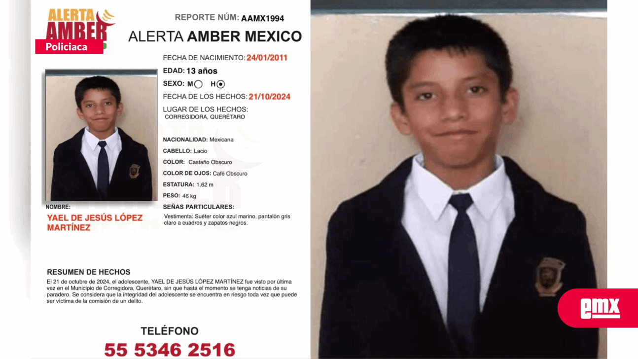 ACTIVAN ALERTA AMBER BC - El Mexicano